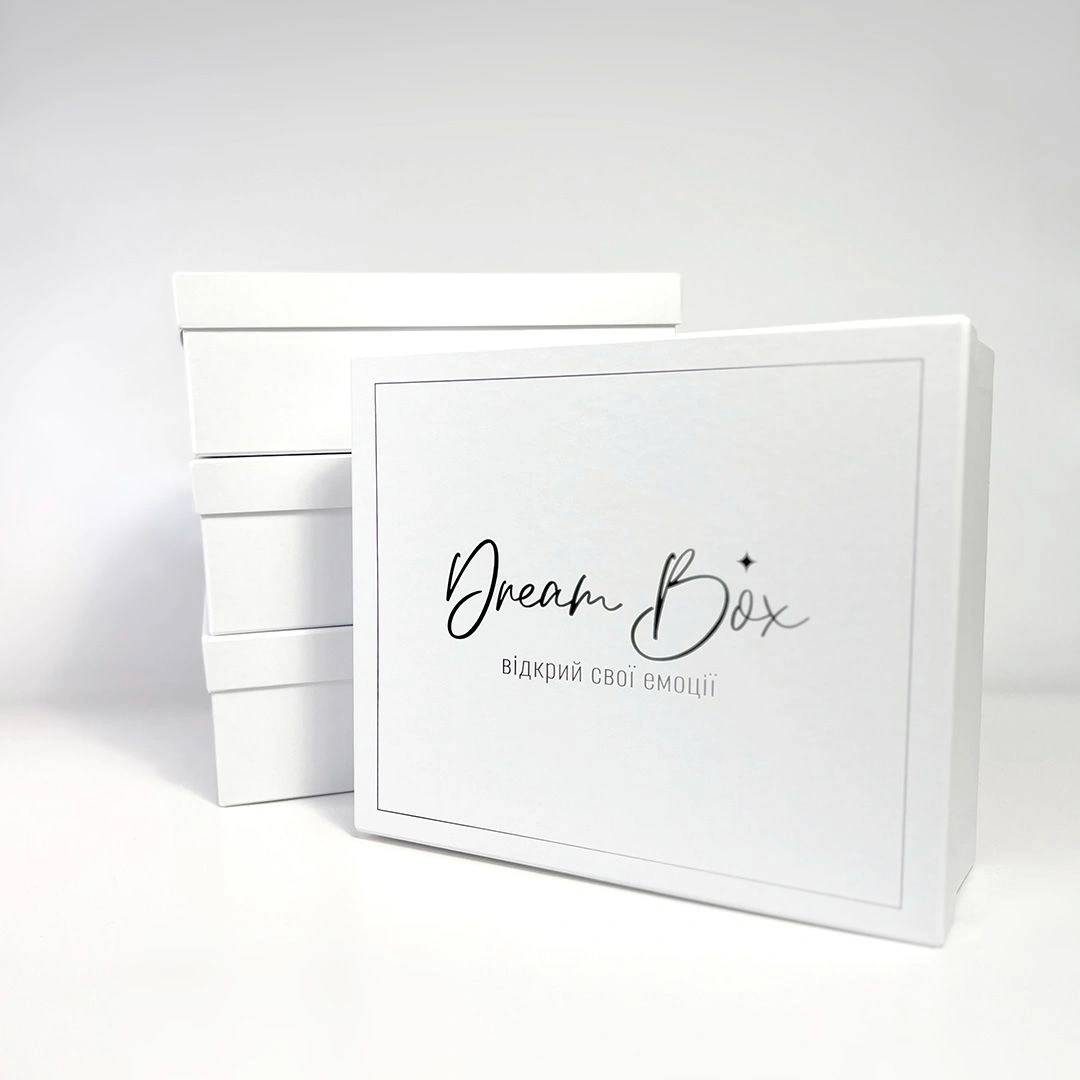 Exquisite White Dream Box with Silk Printing